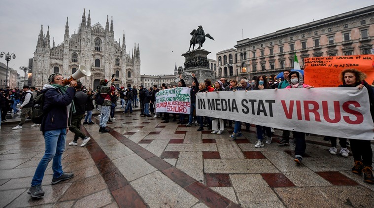 Center of Italy’s anti-vaccine protests is now a Covid hot spot | World ...