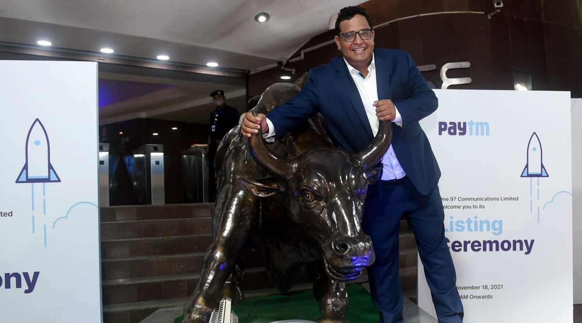 Paytm lists at discount, trades at over 20% discount | Business News ...