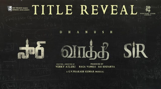 Dhanush announces first Telugu film titled Sir: ‘Ambitious ...