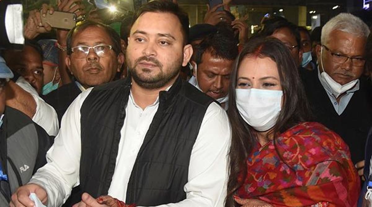 Tejashwi reaches Patna with wife, lifts the veil on her name | Life ...