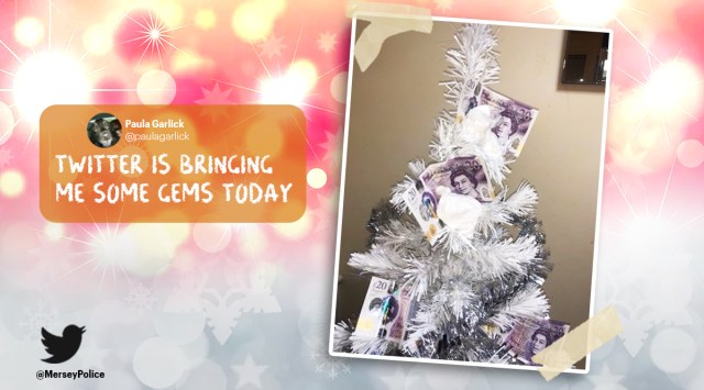 Drug dealer decorates Christmas tree with drugs and £20 notes, police ...