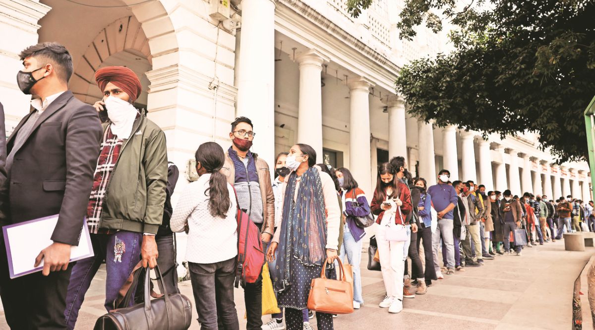 Delhi: Outside Metro stations, queues and flummoxed passengers | Delhi news