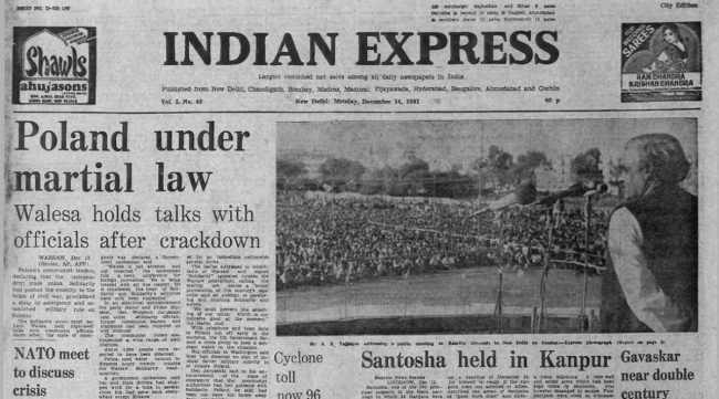 November 7, 1980, Forty Years Ago: Poland Emergency | The Indian Express