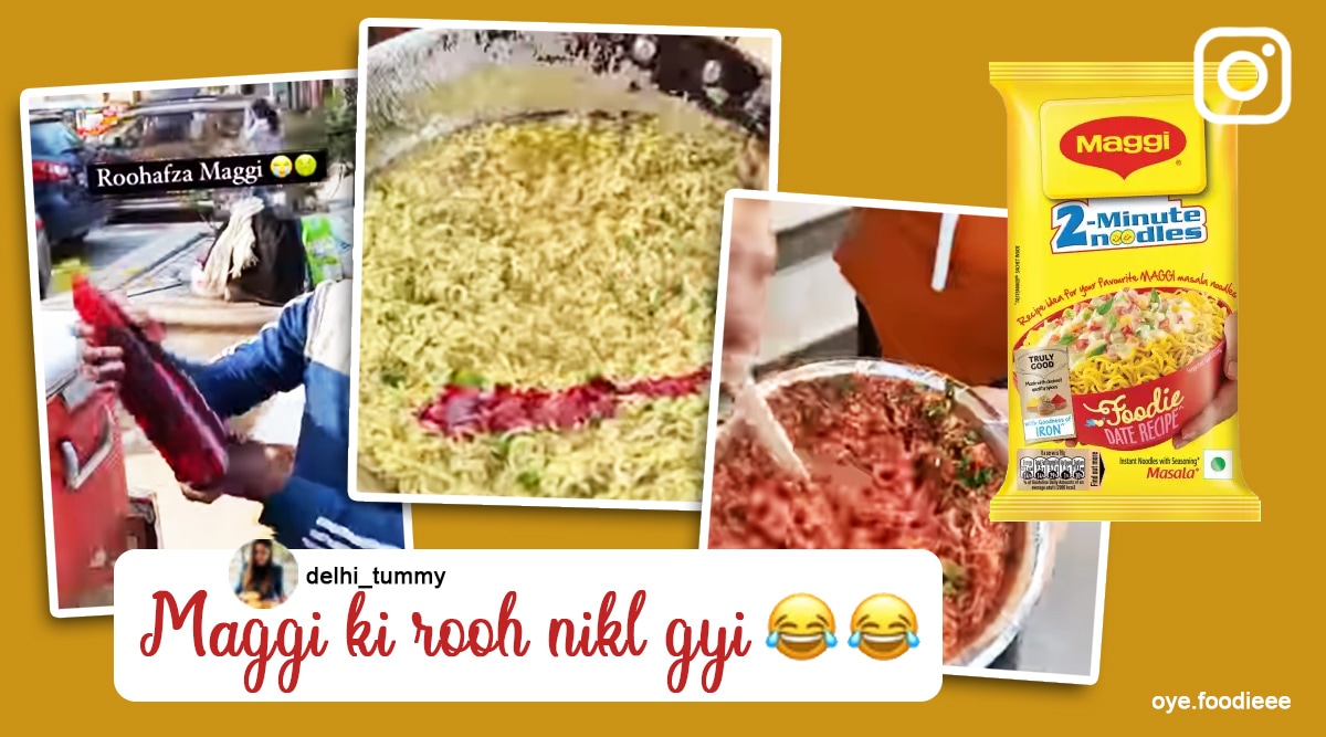 After milkshake and laddu, now video of Rooh Afza Maggi freaks out ...