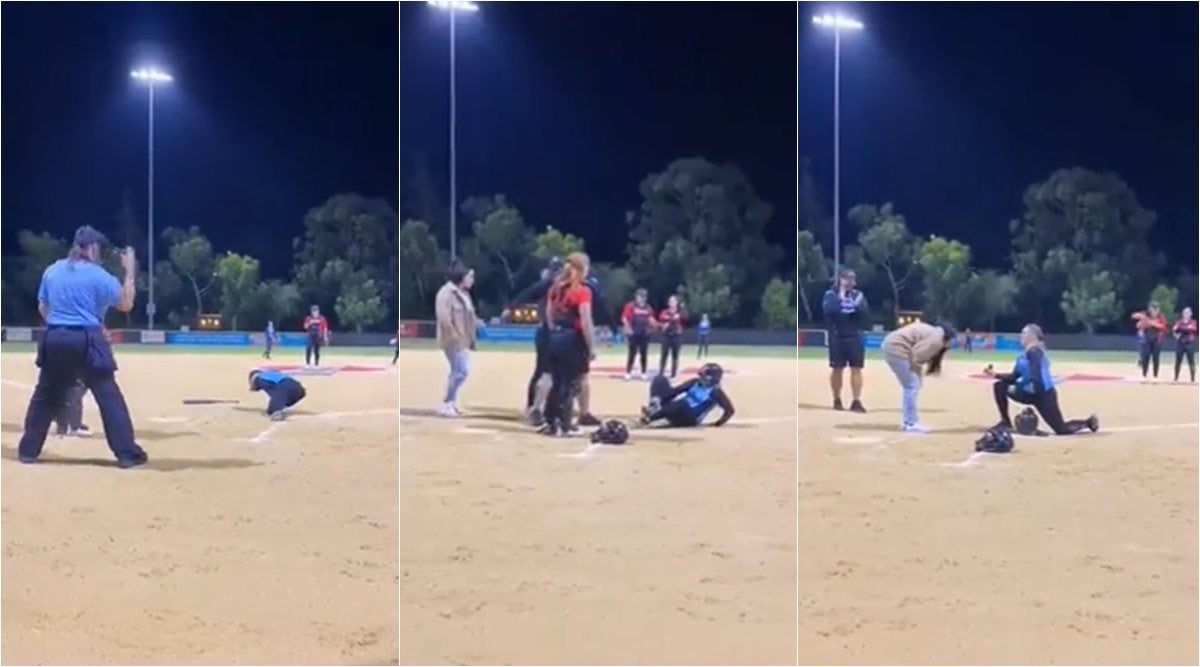 Aussie woman proposes partner by faking injury during softball match ...