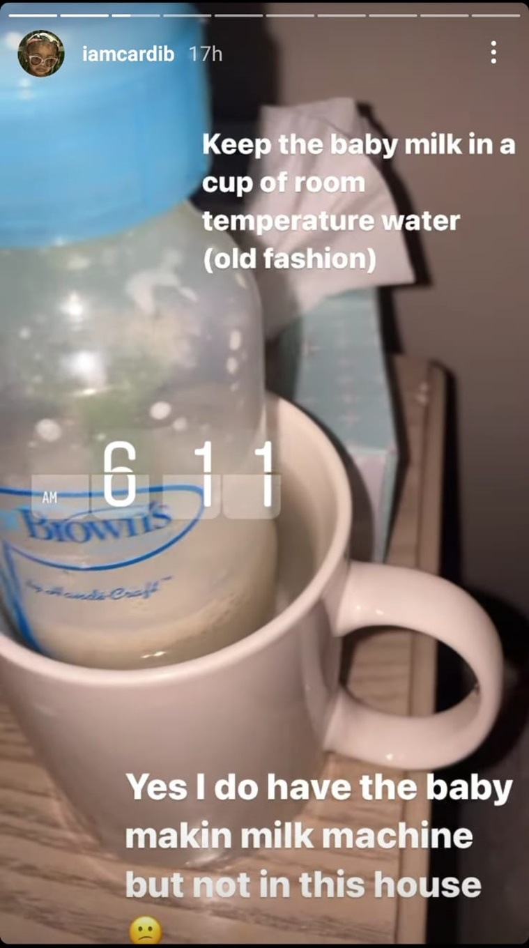 Cardi B shares her morning routine with two kids: ‘Need both my hands ...