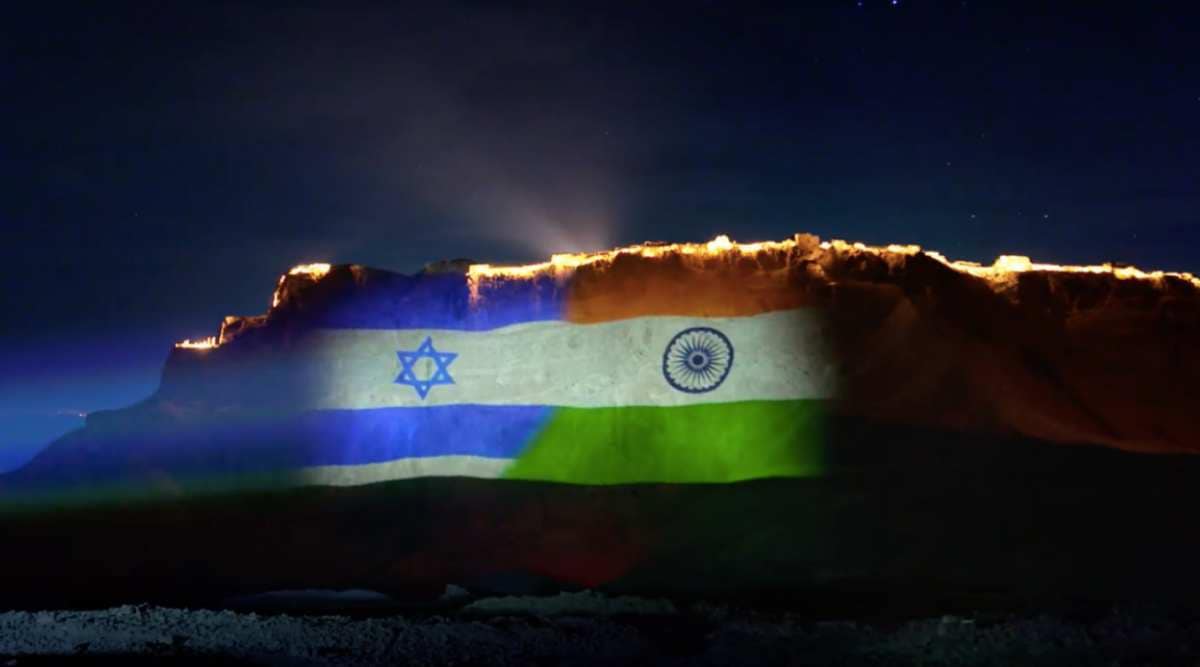 Masada Fortress lit up to mark 30 years of India-Israel diplomatic ...