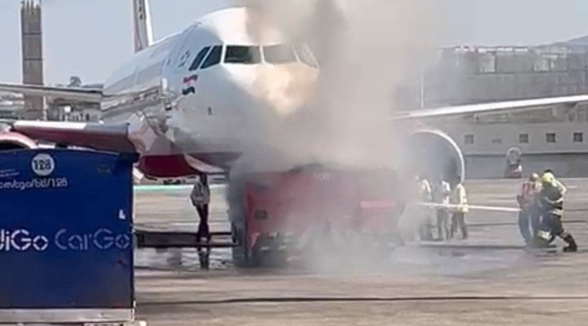 Pushback tug of Air India catches fire at Mumbai airport | Mumbai News ...