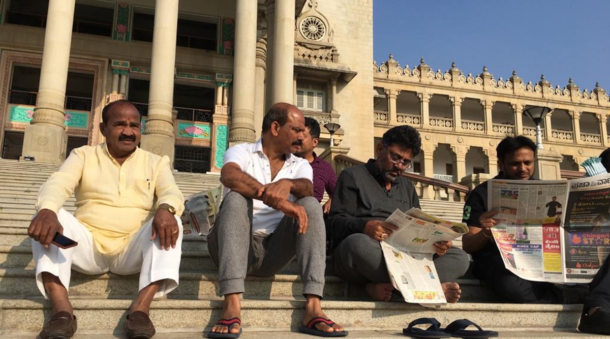 Protesting Congress MLAs to stay put in Karnataka Assembly at the ...