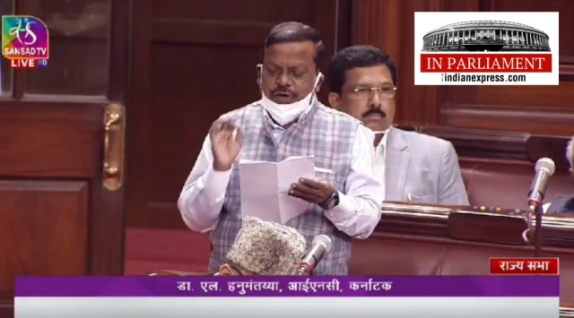 Congress MP L Hanumanthaiah raises Karnataka hijab row in Rajya Sabha ...