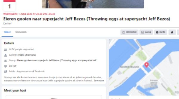 Angered locals plan to throw rotten eggs at Jeff Bezos’s superyacht ...