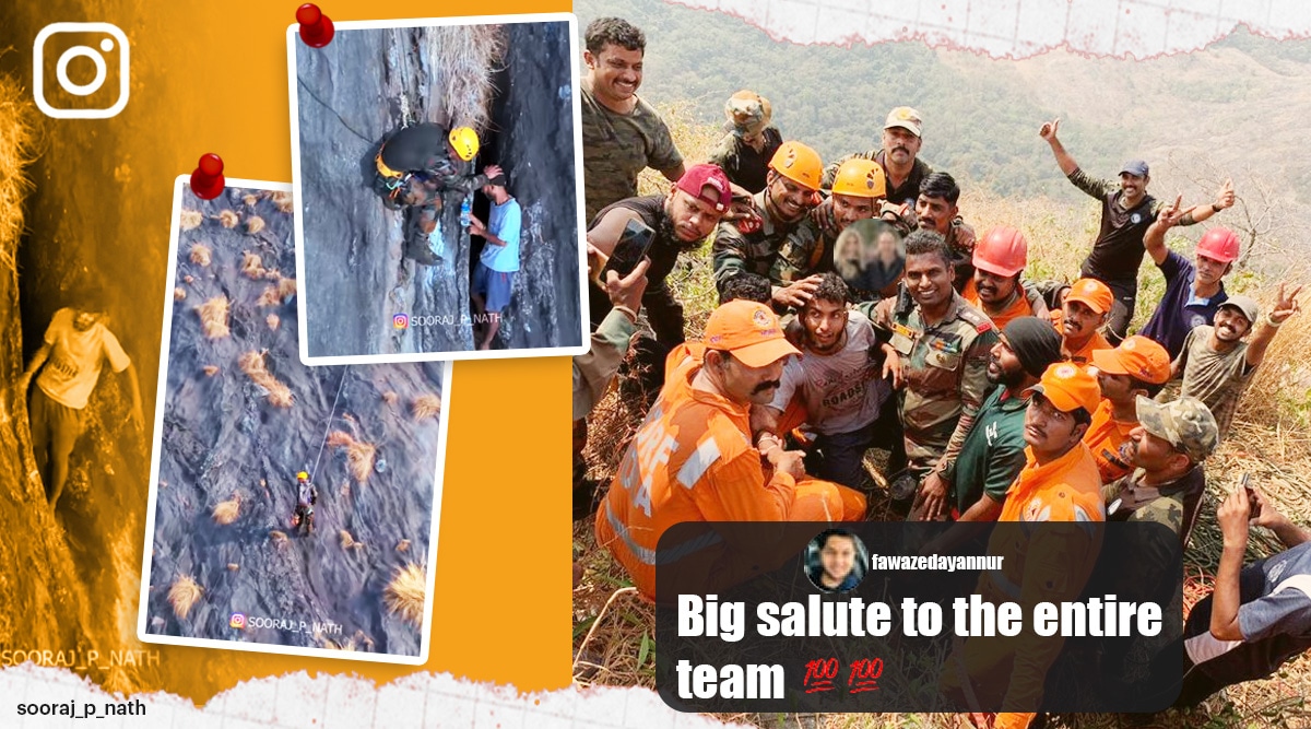 Drone video of Kerala trekker’s rescue warms hearts online | Trending ...