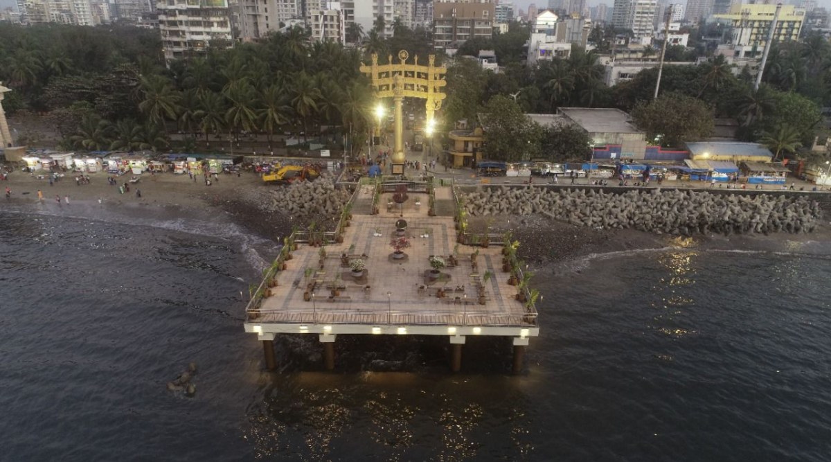 Mumbai: Viewing deck extending over Dadar beach inaugurated | Mumbai news