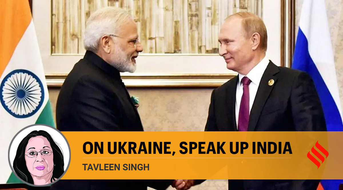 On Ukraine, speak up India | The Indian Express