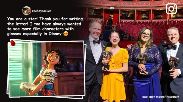 Girl who asked for glass-wearing Disney heroines joins Encanto crew at ...