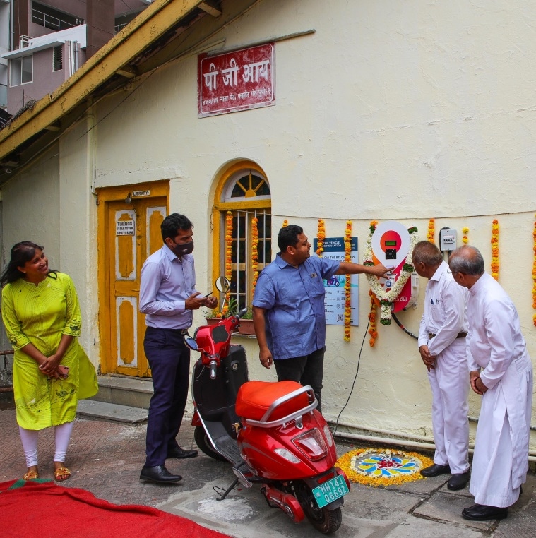 Poona Goan Institute opens EV charging station on its premises | Cities ...