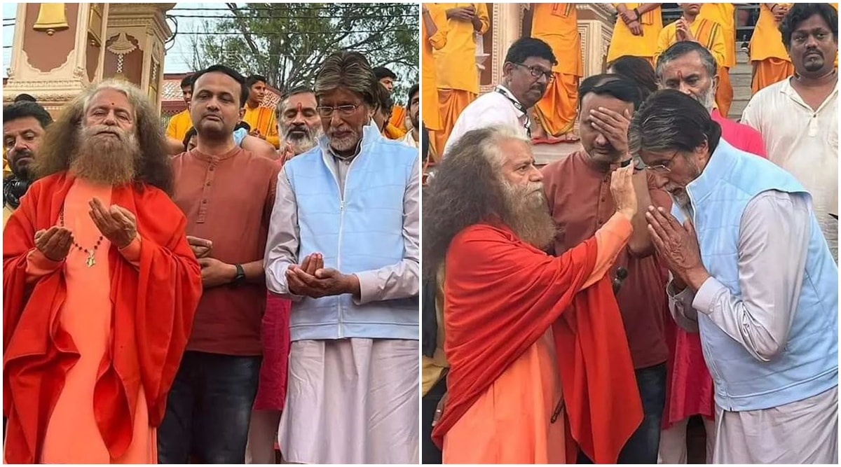 Amitabh Bachchan performs puja, aarti in Rishikesh. See photos, videos ...