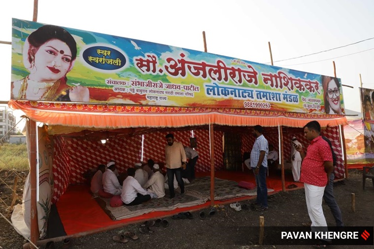 Photos: Song and dance return to Narayangaon as tamasha groups pitch ...