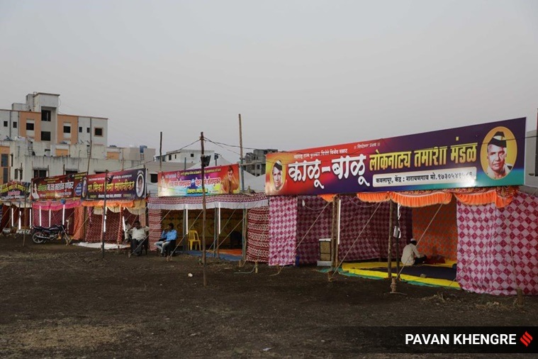 Photos: Song and dance return to Narayangaon as tamasha groups pitch ...