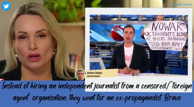 Russian journalist who protested Ukraine war on-air is hired by German ...