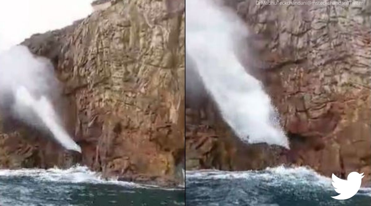 ‘Nature is amazing’: Watch the jet of water from Maharashtra’s Nivati ...