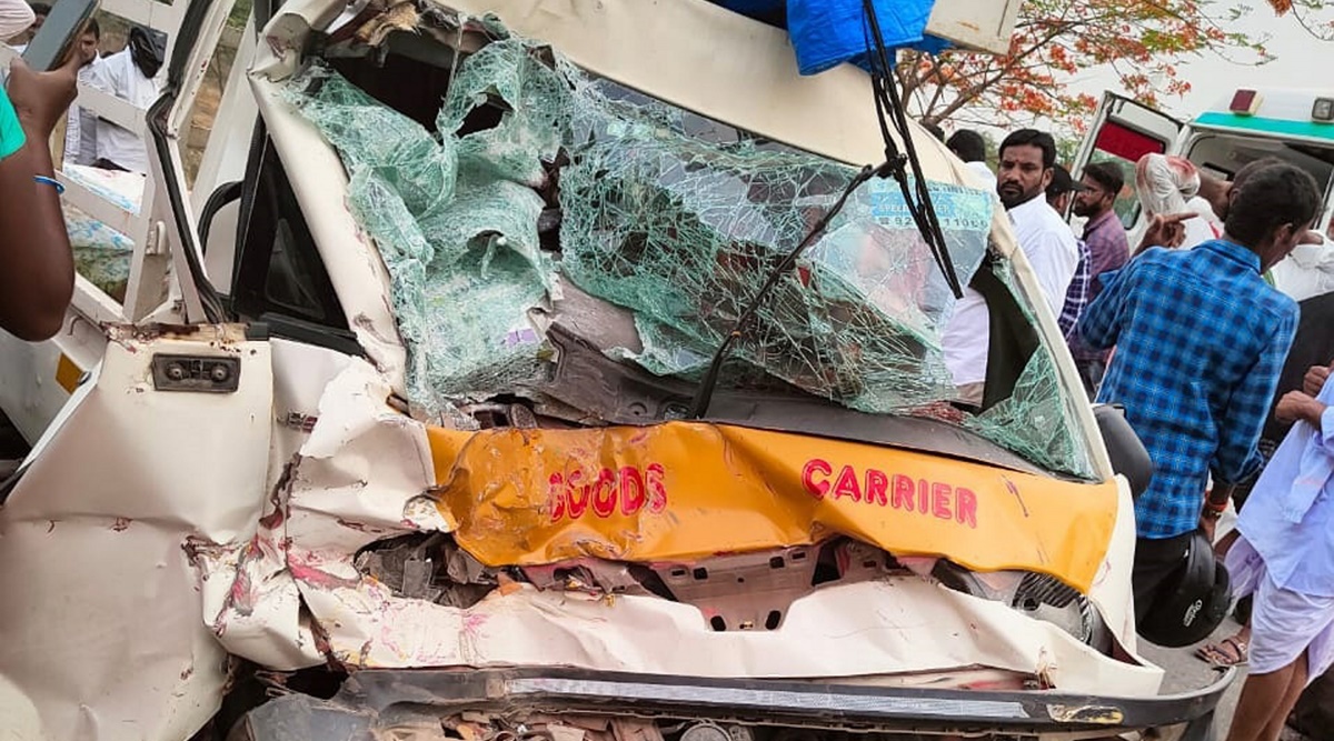 Telangana: At least 9 dead, 17 hurt after minivan collides with truck ...