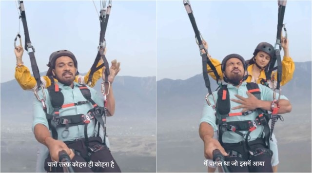 Watch: ‘Land kare de bhai’ meme guys recreates paragliding video with ...