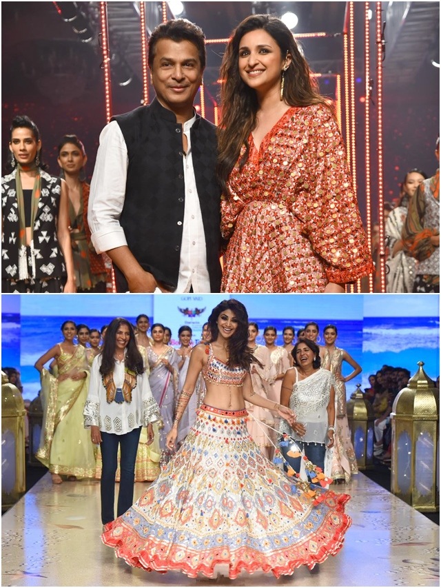 Bollywood stars shine at a fashion show | The Indian Express