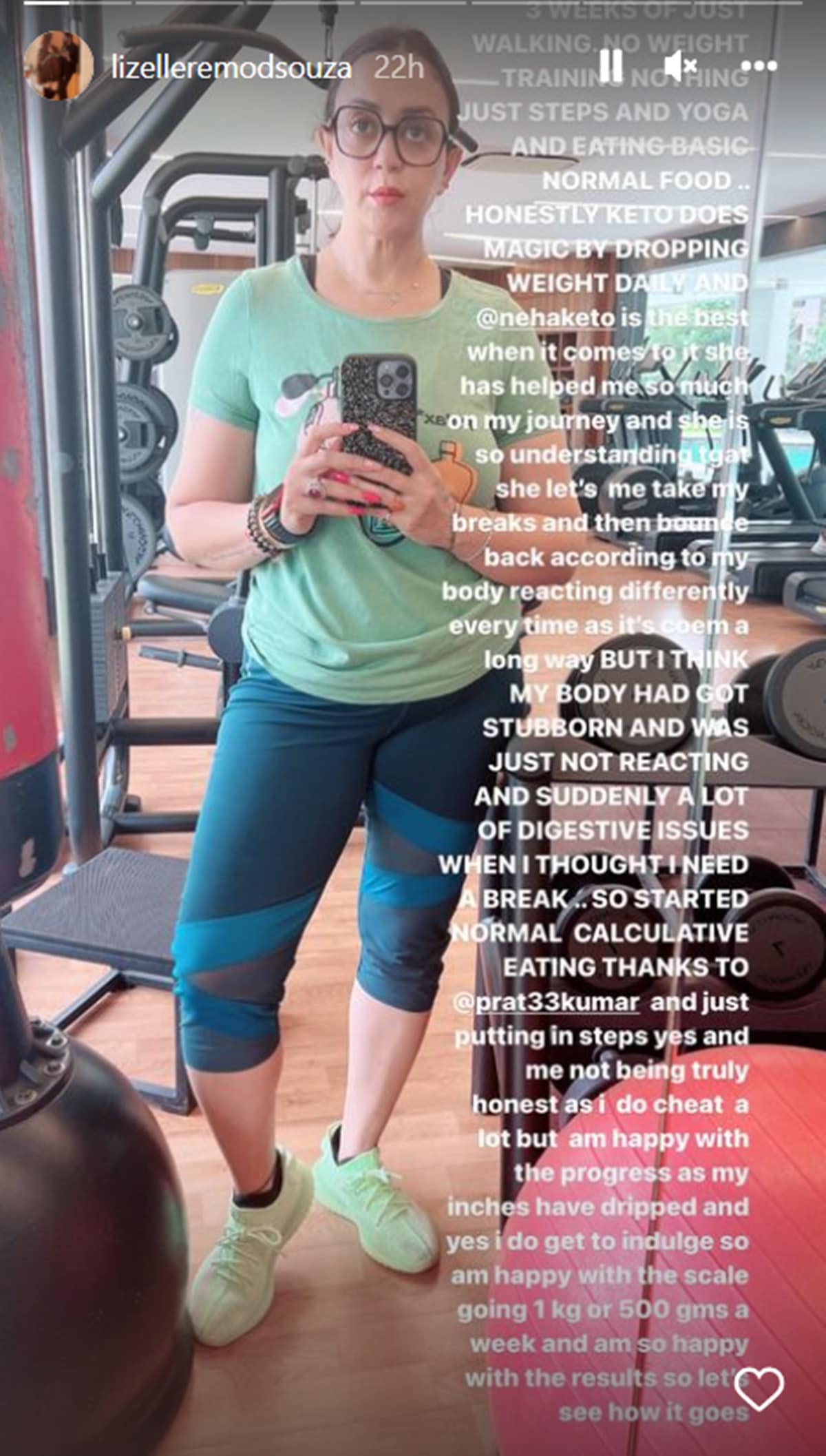 ‘Happy with the scale going down 500 grams or 1kg a week’: Lizelle D ...