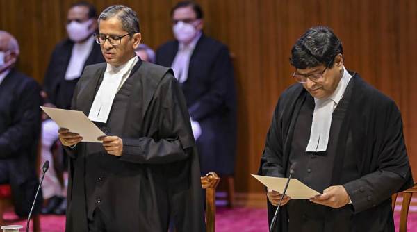 Justices Sudhanshu Dhulia, Jamshed Burjor Pardiwala take oath as Supreme Court judges | India ...