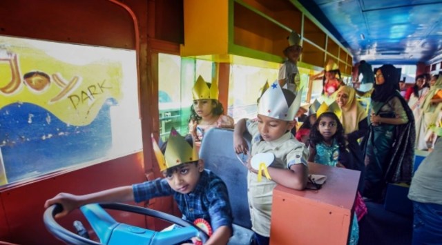 Double-decker bus turned into classroom in Kerala govt school ...