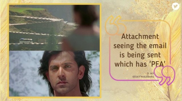 This scene featuring a sad Hrithik Roshan from Krrish is tickling the ...