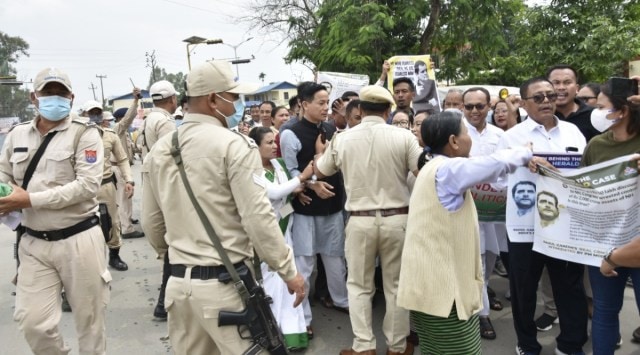 Congress marches to Manipur Raj Bhavan to protest ED summonses for ...