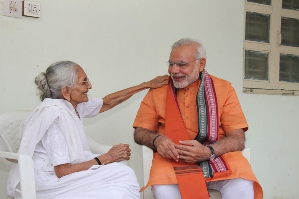 As PM Modi’s mother turns 100, he writes: My mother is as simple as she ...