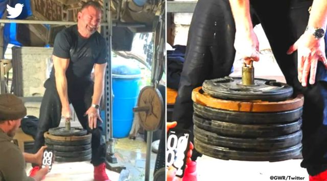 Man lifts 129.5 kg with just one finger, breaks world record | Trending ...