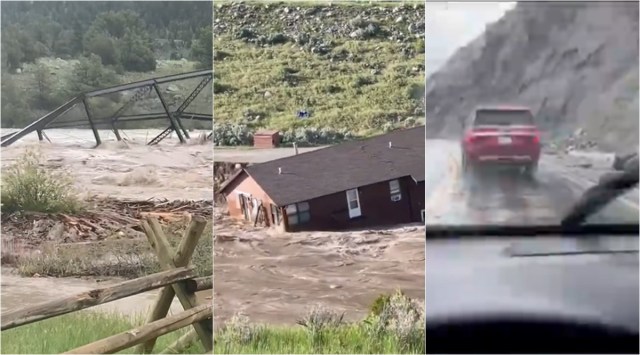 Watch: Floods, landslides force Yellowstone National Park to close ...