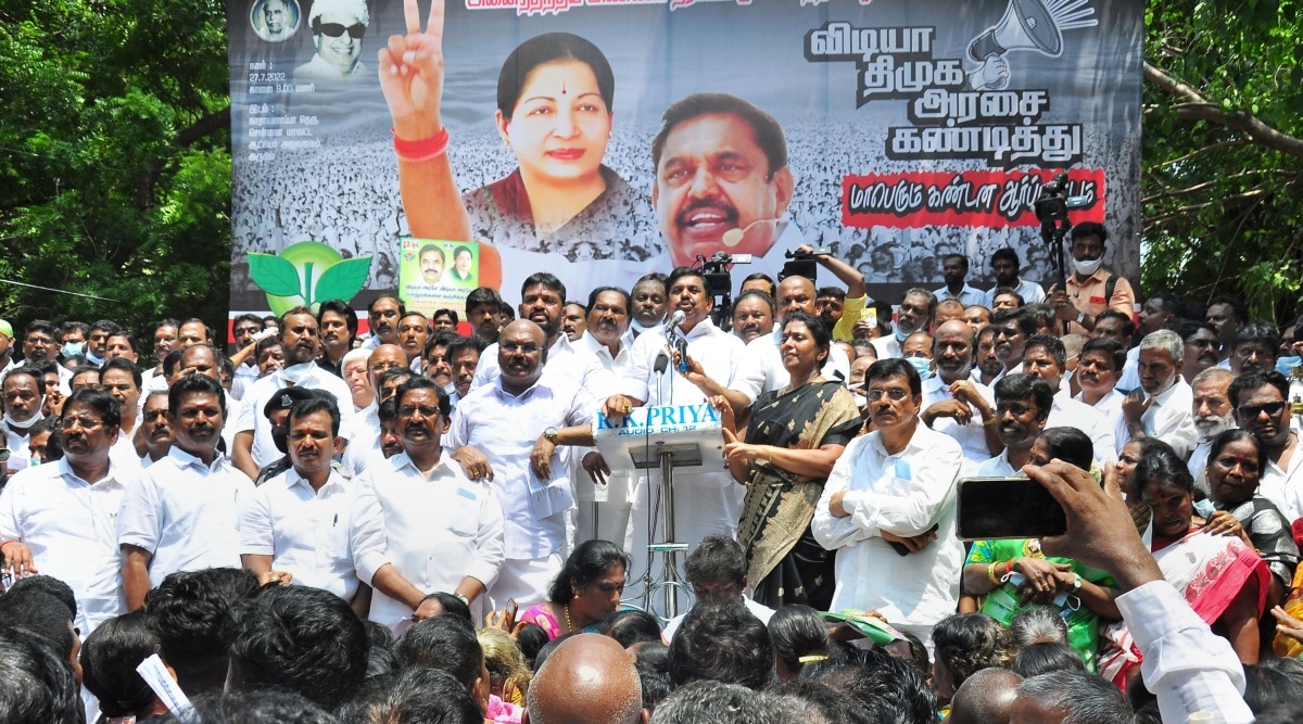 AIADMK hits the road to take on DMK regime over hike in taxes | Chennai ...