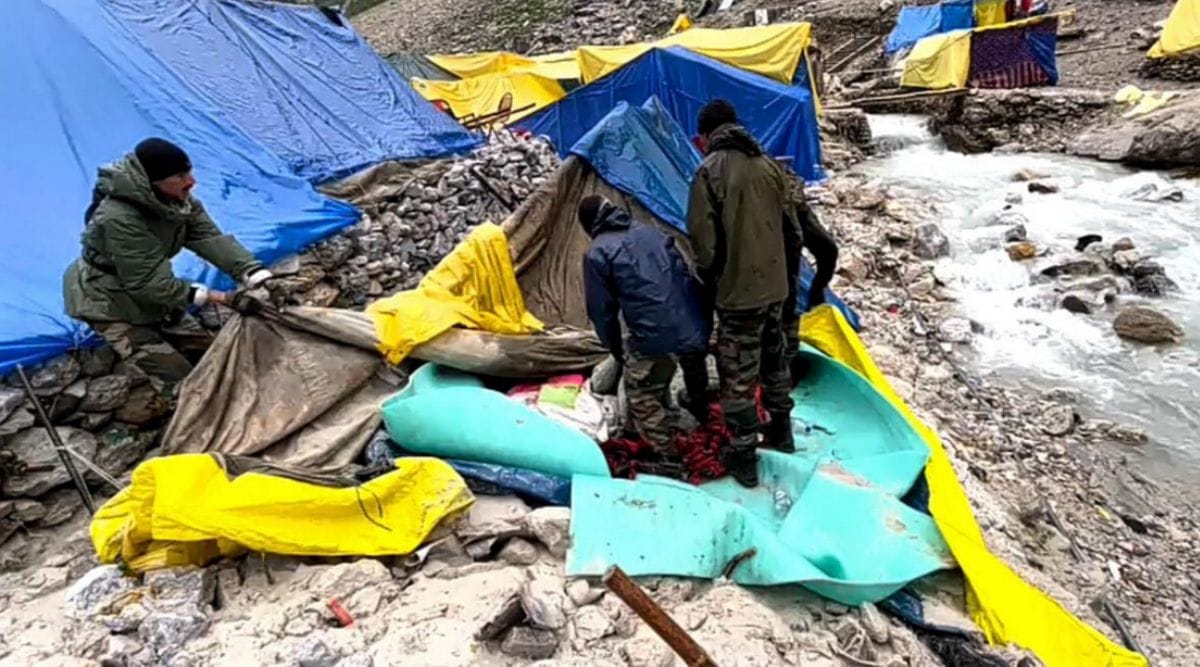 Tragedy strikes Amarnath Yatra camp as cloudburst triggers flash flood ... Tragedy strikes Amarnath Yatra camp as cloudburst triggers flash flood ...