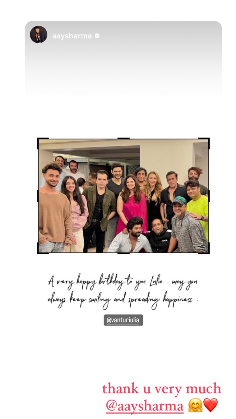 lulia Vantur’s celebrates 42nd birthday with Salman Khan by her side ...