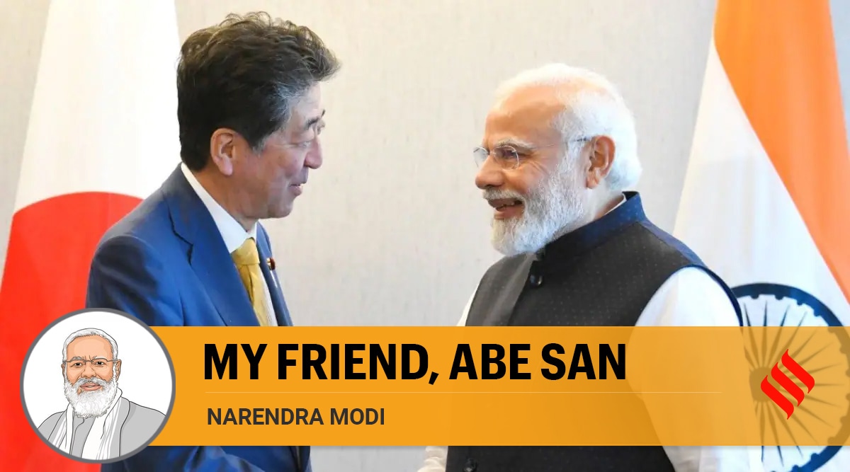 Narendra Modi writes: My friend, Abe san