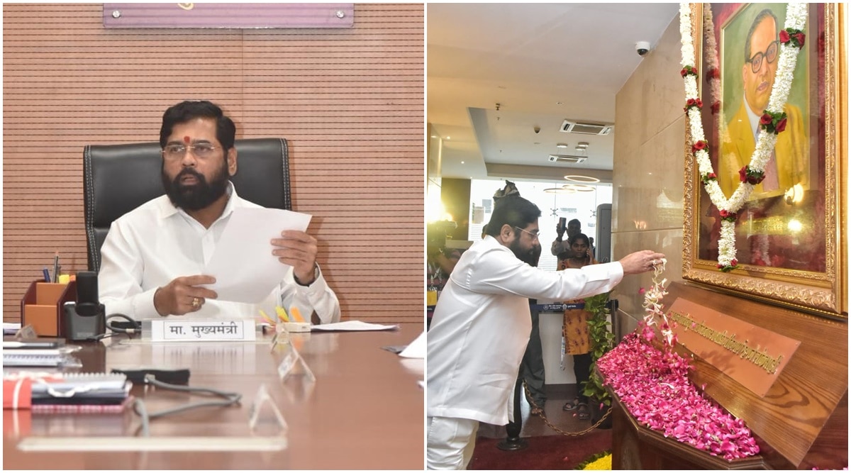 Maharashtra CM Eknath Shinde takes charge at Mantralaya; Bal Thackeray ...