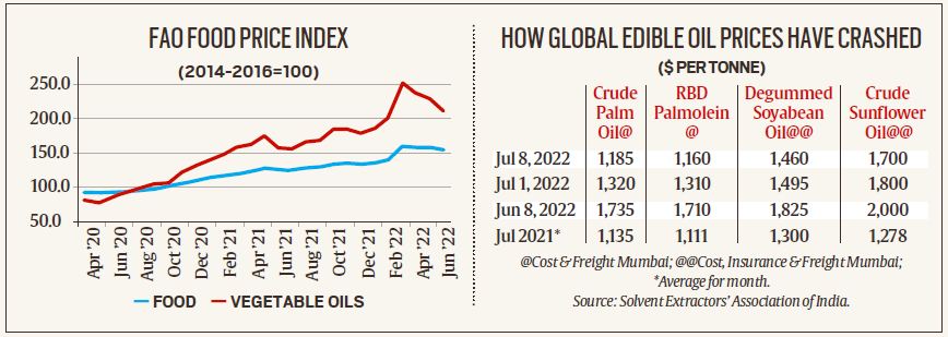 Explained: Global edible oil prices crash; will other food commodities ...