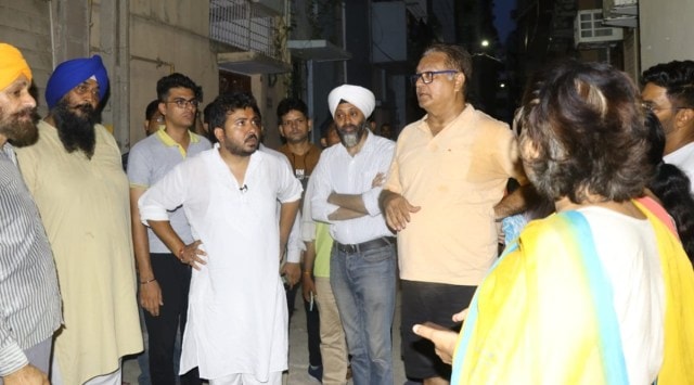 Delhi: Newly sworn-in AAP MLA Durgesh Pathak visits Rajendra Nagar ...