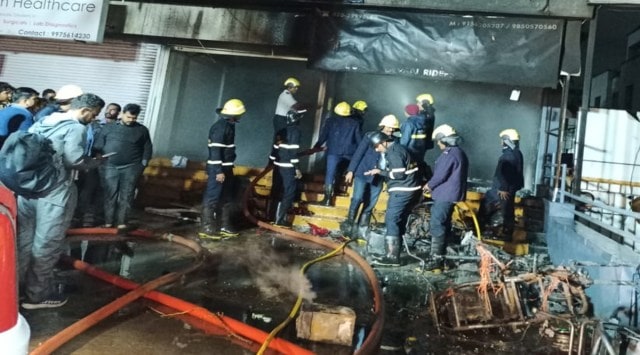 Seven electric two-wheelers gutted in fire at Pune automobile showroom ...