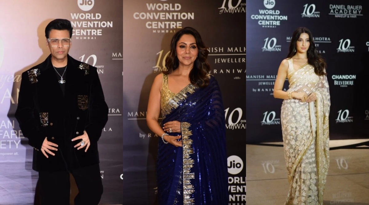Gauri Khan, Nora Fatehi, Karan Johar shine at the Mijwan 2022 red ...