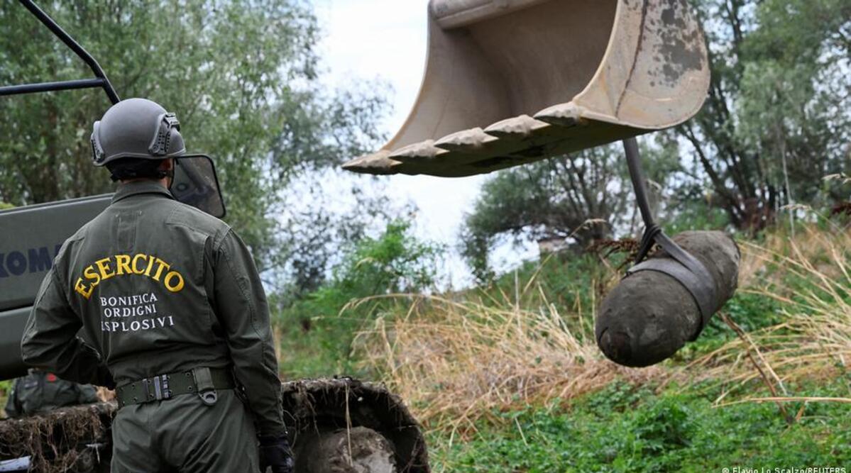 Italy: World War II bomb found in Po River detonated safely | World ...