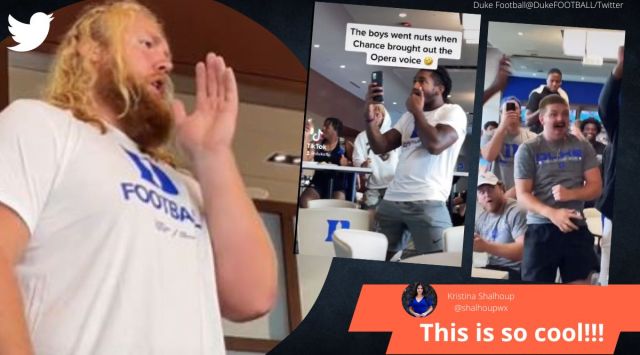 Duke football player’s opera performance leaves teammates stunned ...