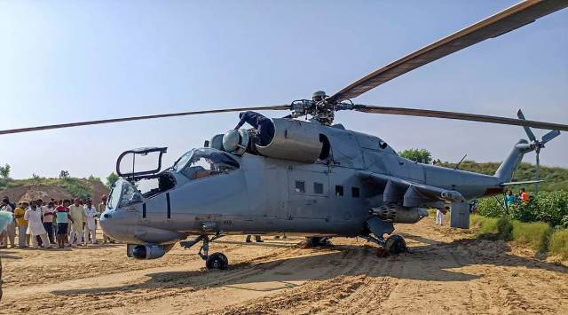 IAF helicopter makes emergency landing in Rajasthan | Jaipur News - The ...