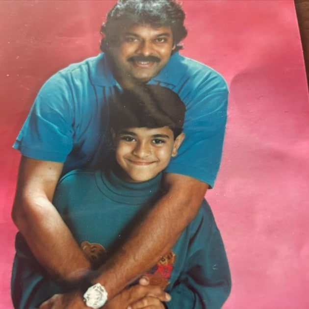 Chiranjeevi turns 67: Son Ram Charan poses with megastar ...