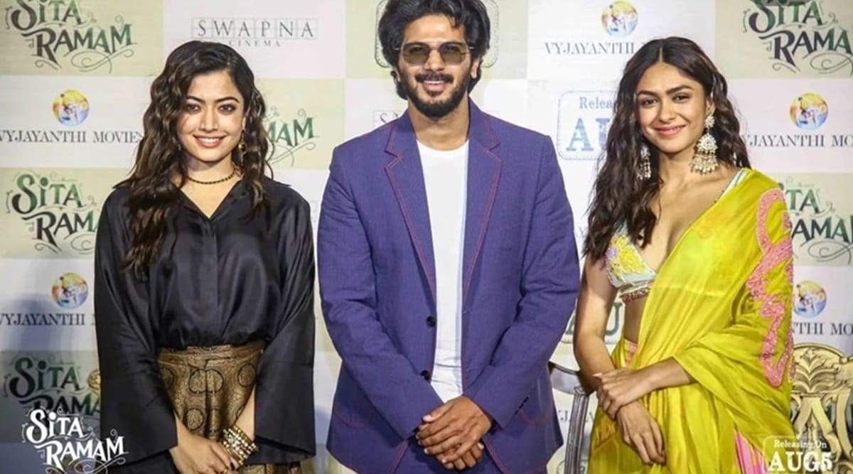 Sita Ramam Promotions When Mrunal Thakur Dulquer Salmaan Rashmika